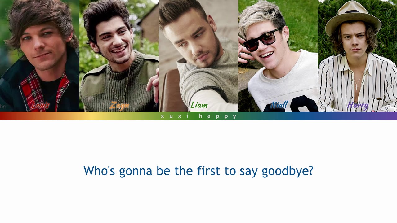 one direction - spaces (color coded lyrics) - YouTube