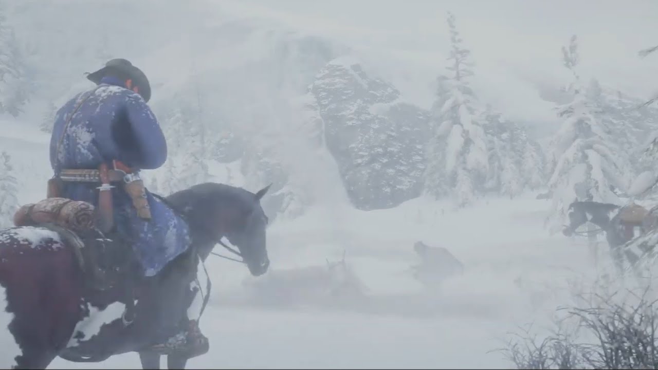 FINDING AN ALLY IN SNOW STORM RED DEAD REDEMPTION 2[Ps4 pro] - YouTube