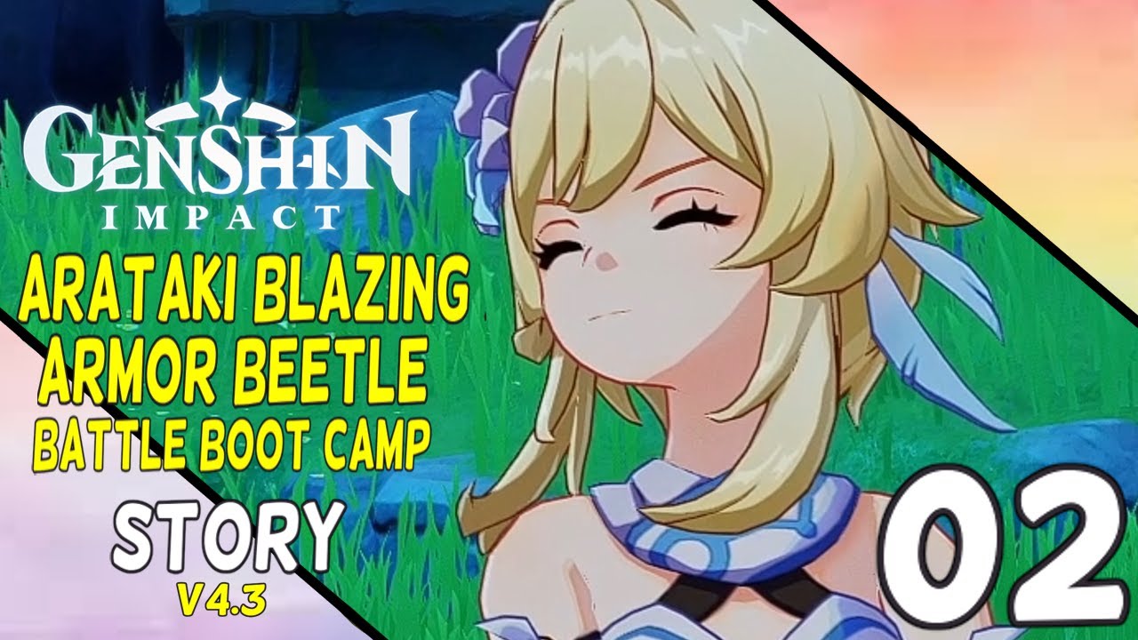LETS BATTLE! | Genshin Impact | Arataki Blazing Armor Beetle Battle Boot Camp Part 2 | STORY 4.3 ...
