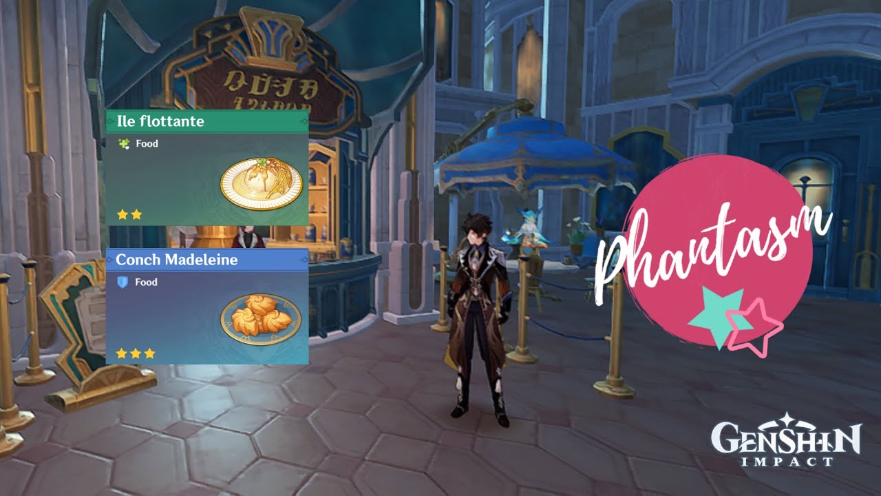 New Fontaine Recipes at Café Lucerne | Genshin Impact 4.0 - YouTube