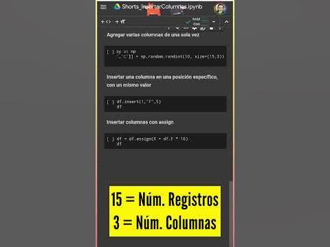 🐼 Insertar columnas en un dataframe | Pandas | Python | Shorts - YouTube