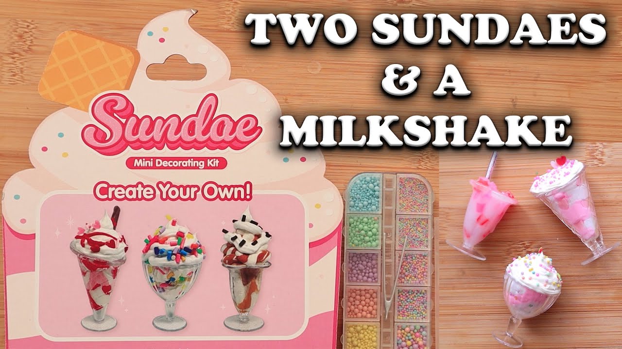 Cute Mini Sundaes & A Milkshake - YouTube