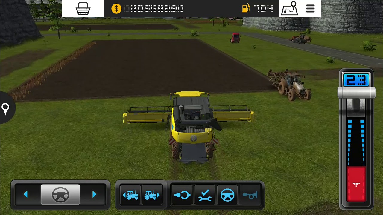 farming sim 2016 hervest weat crop - YouTube