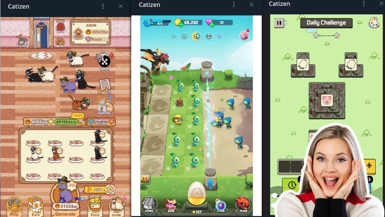 What Is Catizen Mini Game Center ? Play Game Catizen Airdrop | Catizen ...