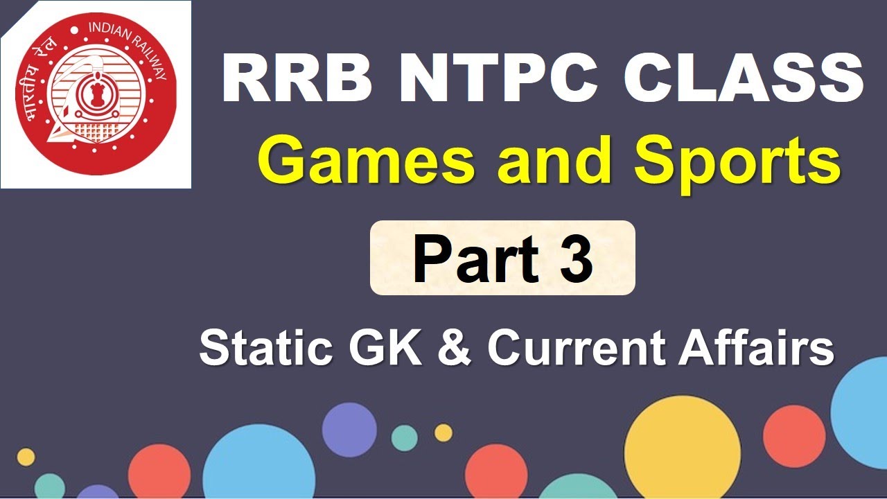 FREE RRB NTPC Class 3 | Games and Sports Static Gk & Current Affairs ...