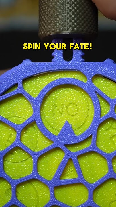 3D-Printed Help Choicer - Yes/No Spinner. #3dprinting #fidget #spinner ...