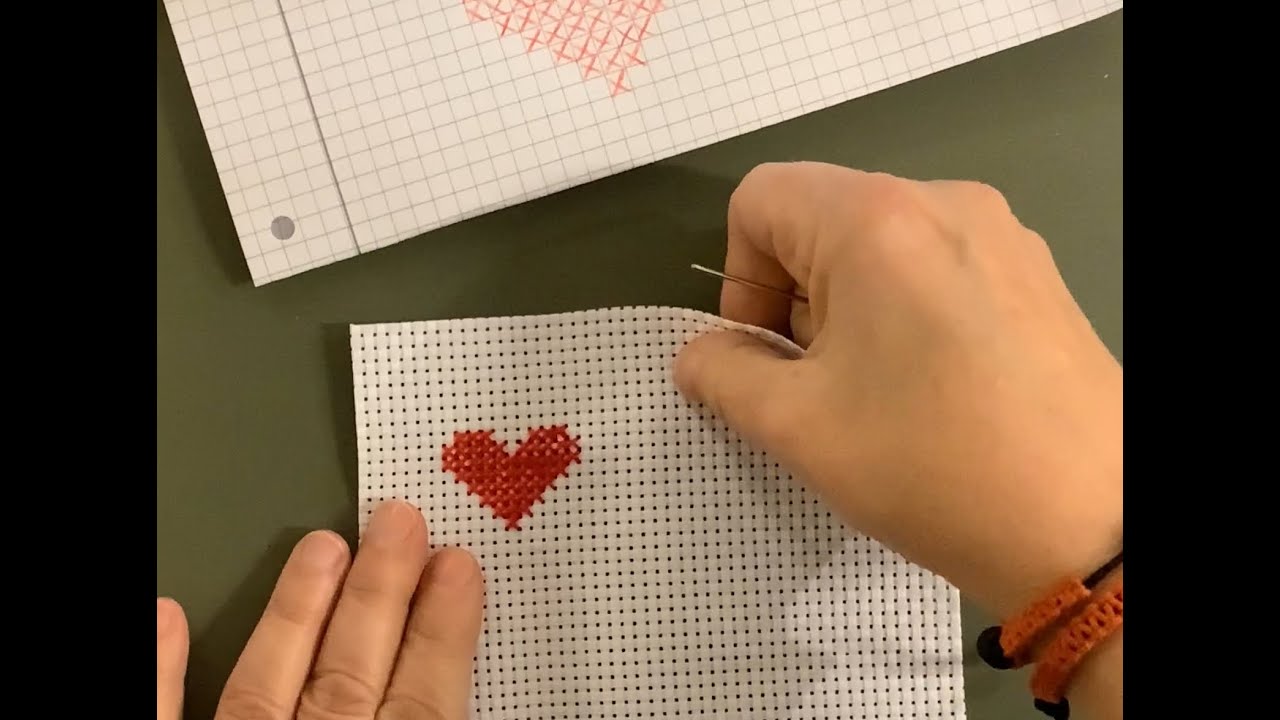 Brodér et hjerte - YouTube