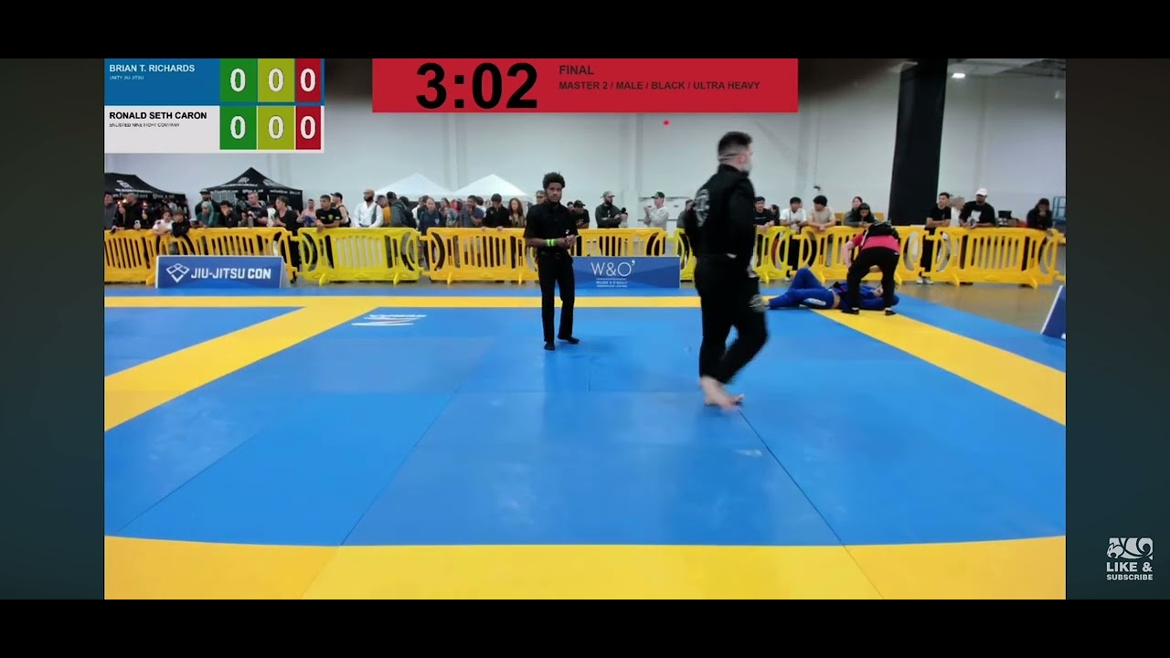 Ronald Caron vs Brian Richards IBJJF New Jersey Finals 6/14/25 - YouTube