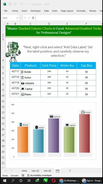How to "Create Stunning Charts in Excel: Gradient Tricks for Eye ...
