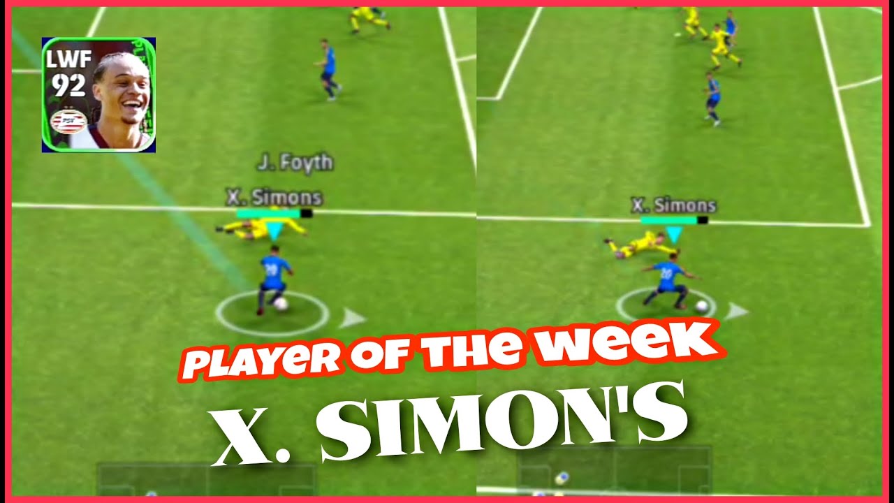 Player of the week X. SIMONS card review ||efootball mobile 2023 - YouTube
