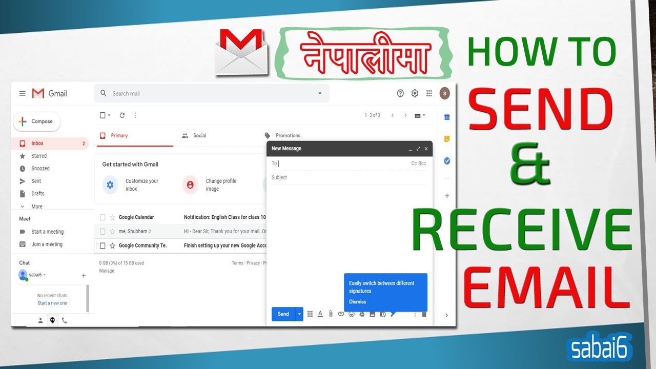 How to Send and Receive Email | ईमेल कसरी पठाउने तथा प्राप्त गर्ने ...