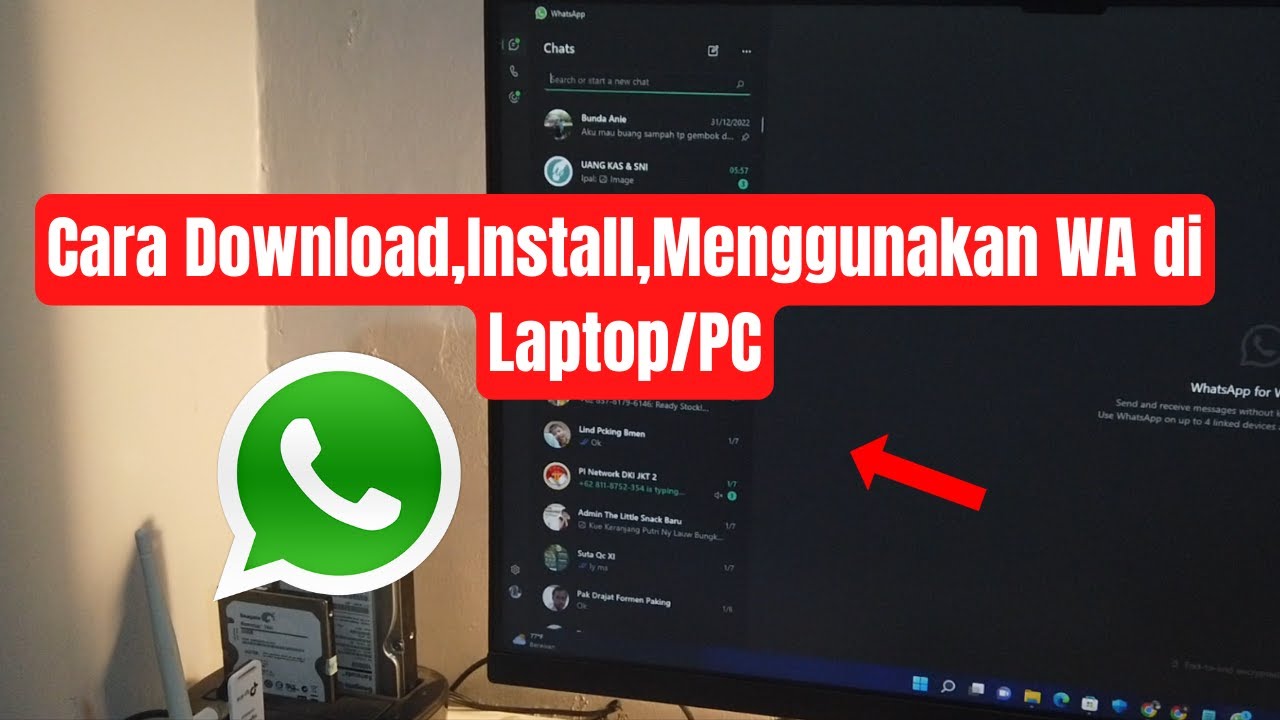 Cara Download,Install Dan Menggunakan Whatsapp di Laptop Komputer - YouTube