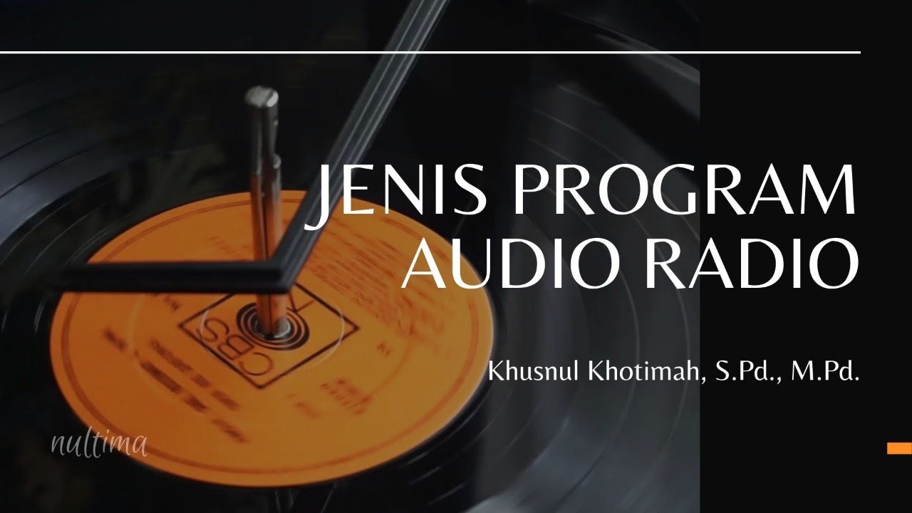 Jenis Program Audio Radio - YouTube