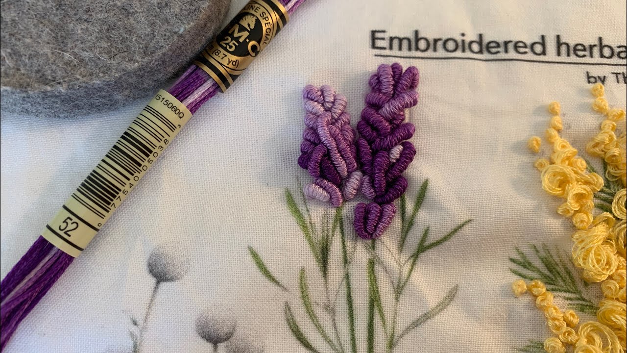 Embroidered Herbarium Kit from Daphne’s Diary - Lavender - YouTube