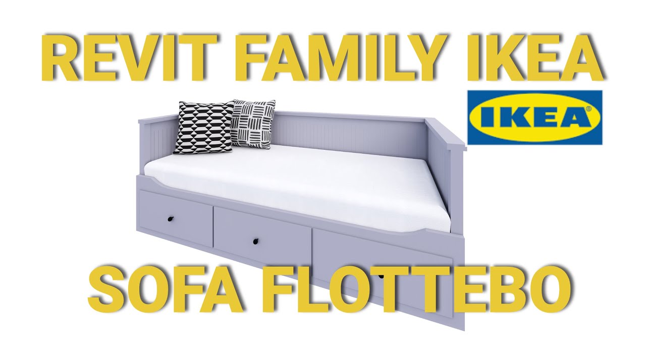 Revit family IKEA HEMNES bed 3D model - YouTube