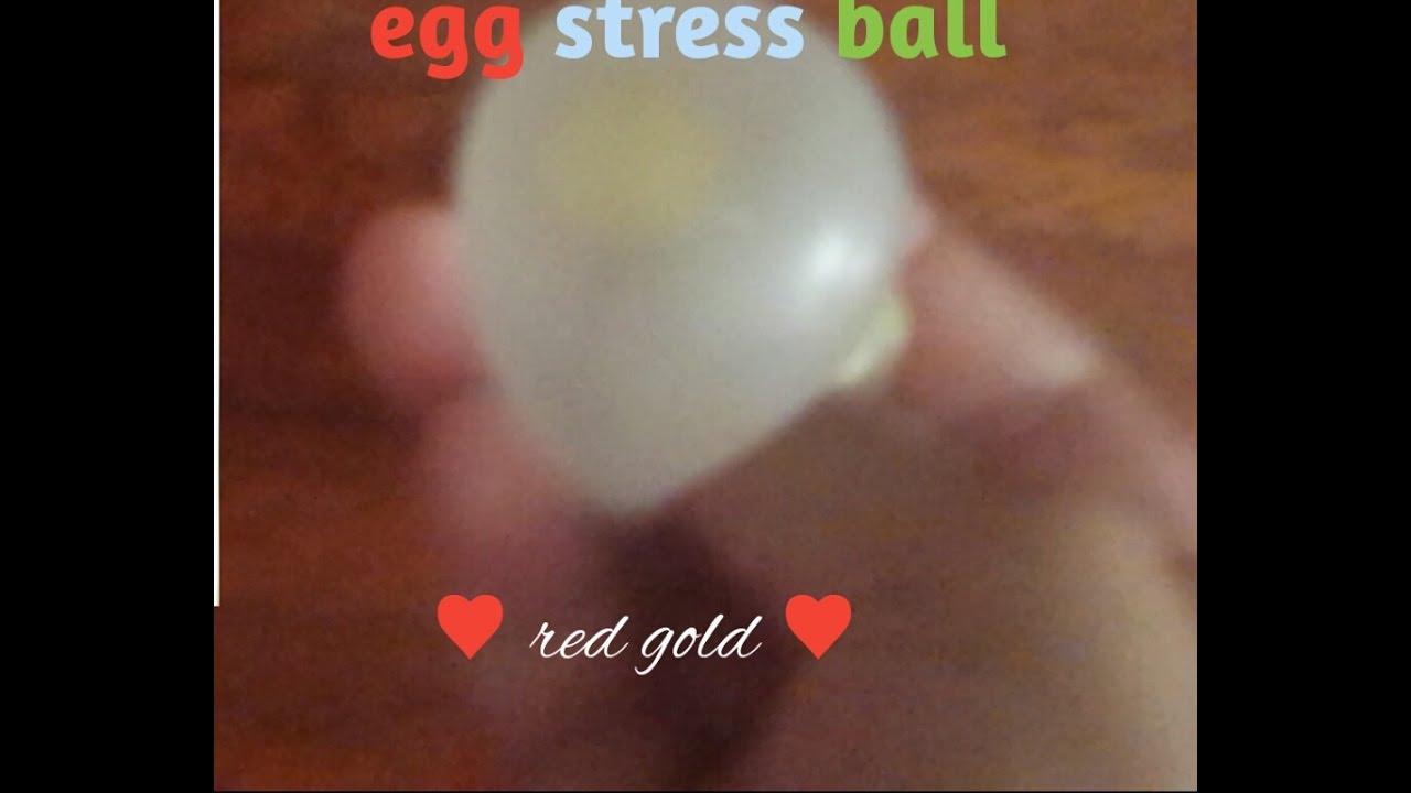 DIY : How to make egg stress ball - YouTube