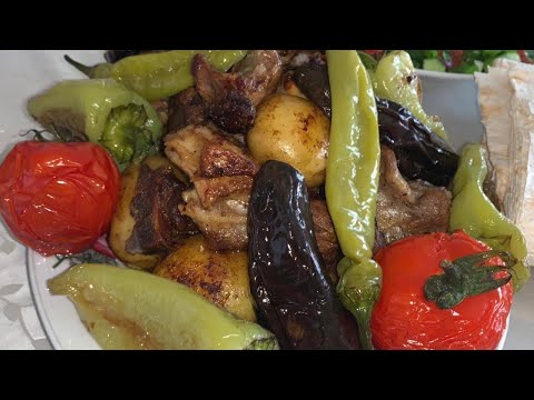 Qoyun ətindən qovurma. Roast lamb( English sub)