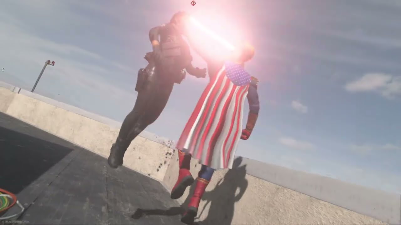 The boys homelander laser x1000 - YouTube