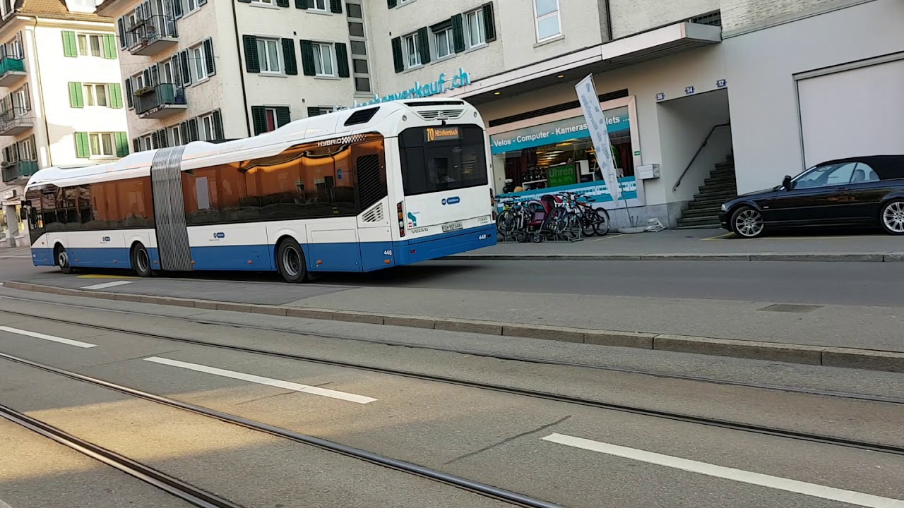 New Swiss Hybrid City Bus in Zürich(2018) - YouTube