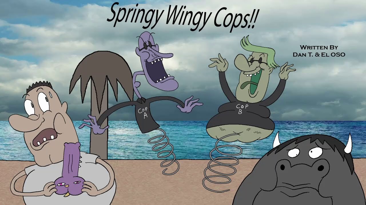 Block Frog Kartoons 53 - Springy Wingy Cops - YouTube