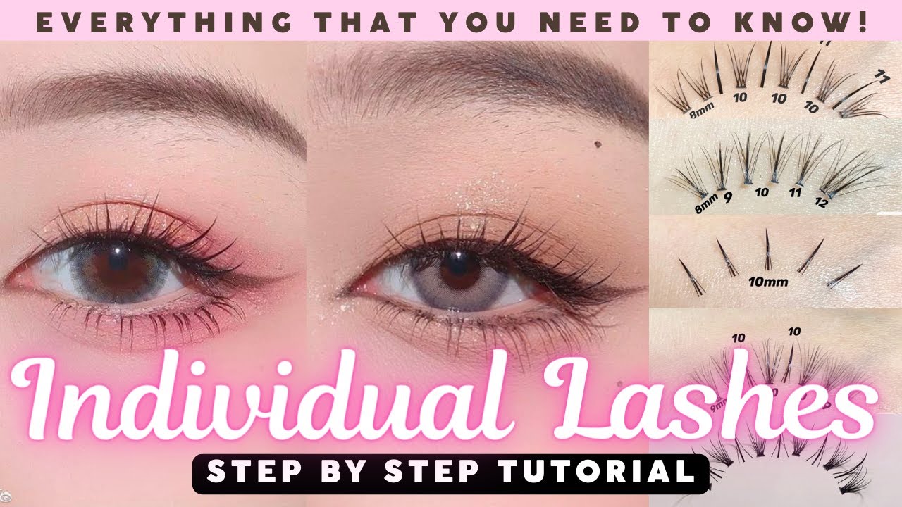 BEST Lashes For YOUR Eyes INDIVIDUAL LASHES Step By Step Tutorial