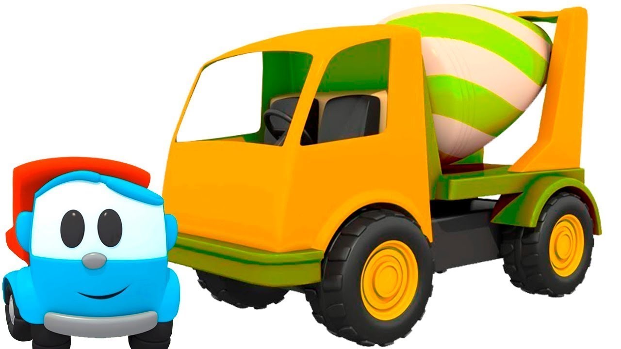 Leo the truck and his friends are playing with the ball pit and fish ...