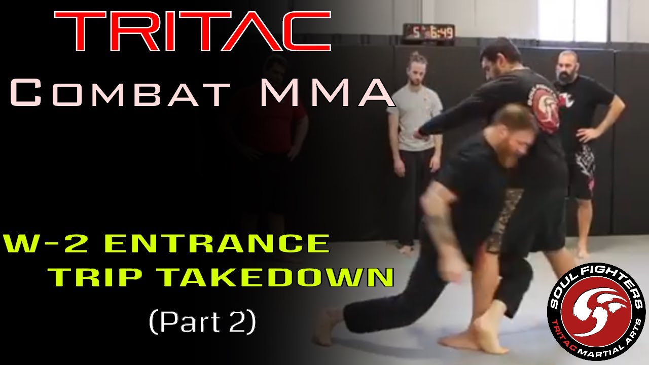TRITAC Combat MMA: W2 Entrance - Takedown Kouchi Gari (2 of 5) - YouTube