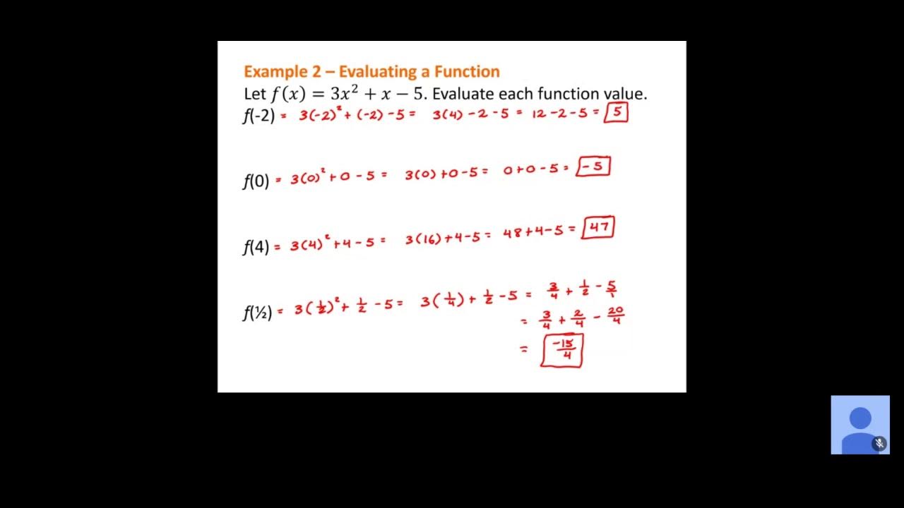 MAT 171 Section 2 1 Functions - YouTube