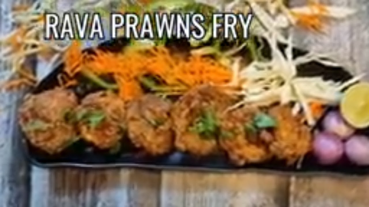 Rava Prawns Fry | Rawa Fried Prawns | कुरकुरीत कोळंबी तवा फ्राय ...