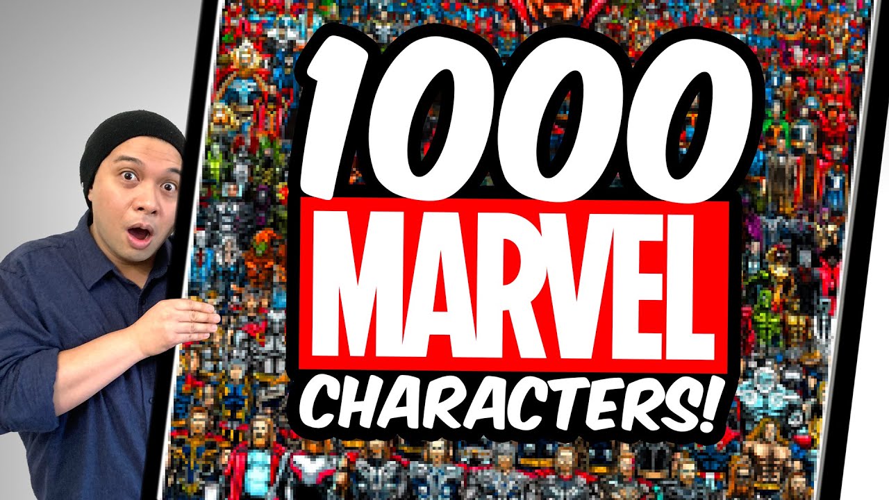 Drawing 1000 MARVEL CHARACTERS! 200+ HOURS OF WORK! - YouTube