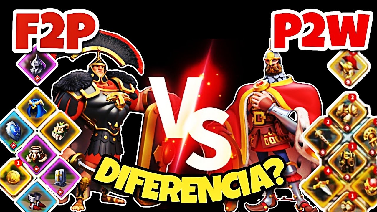 F2P VS P2W - ¿QUE VENTAJAS VS UN PAY? - RISE OF KINGODMS - YouTube