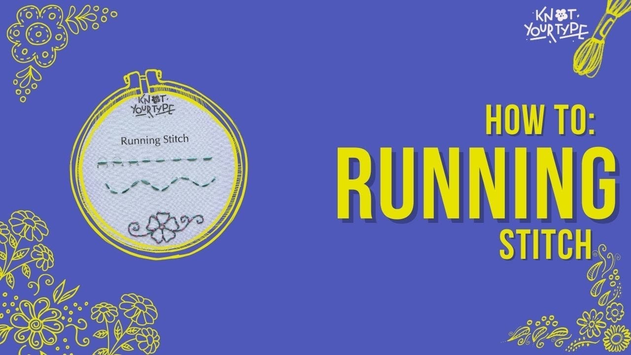 2. RUNNING STITCH | ENGLISH TUTORIAL - YouTube