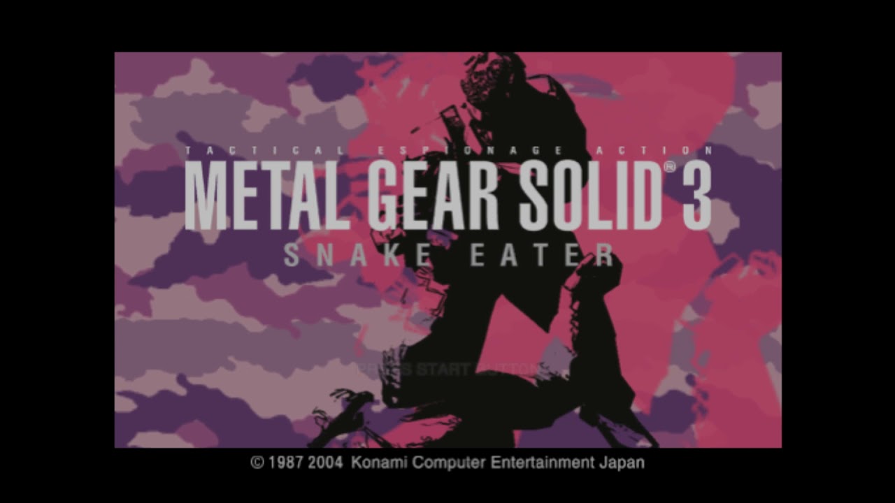 MGS3: Snake Eater - Title Screen - 1080p 60fps test - YouTube