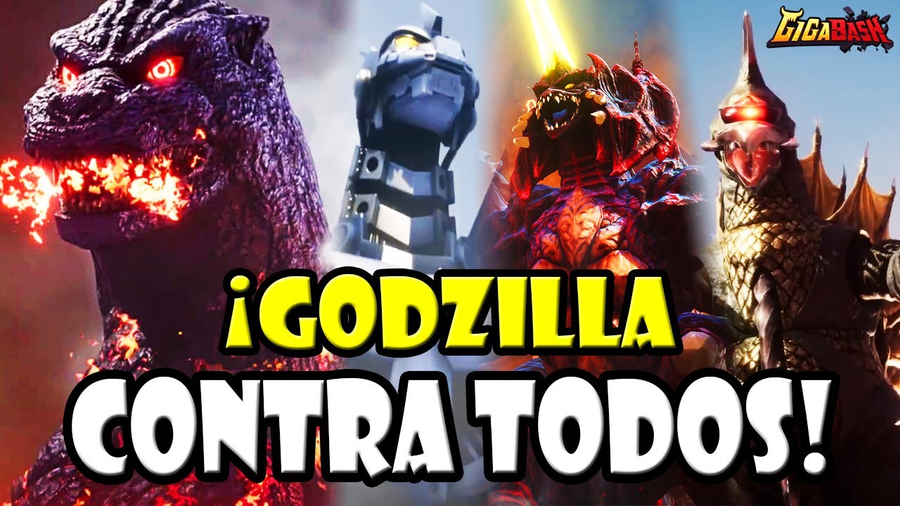¡godzilla Vs Mechagodzilla Vs Destoroyah Vs Gigan ¡brutales Peleas De Kaijus Gigabash