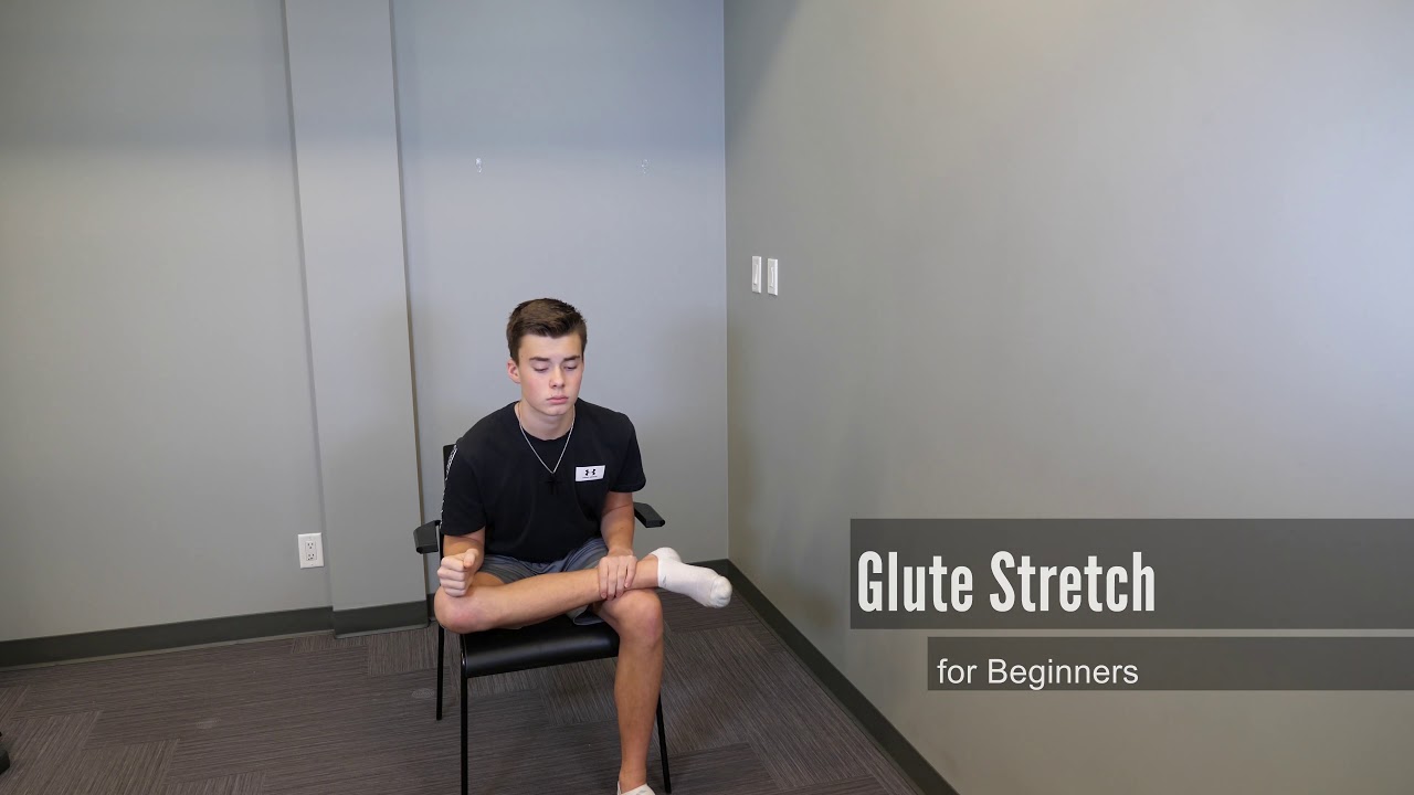 Glute stretch for Beginners - YouTube