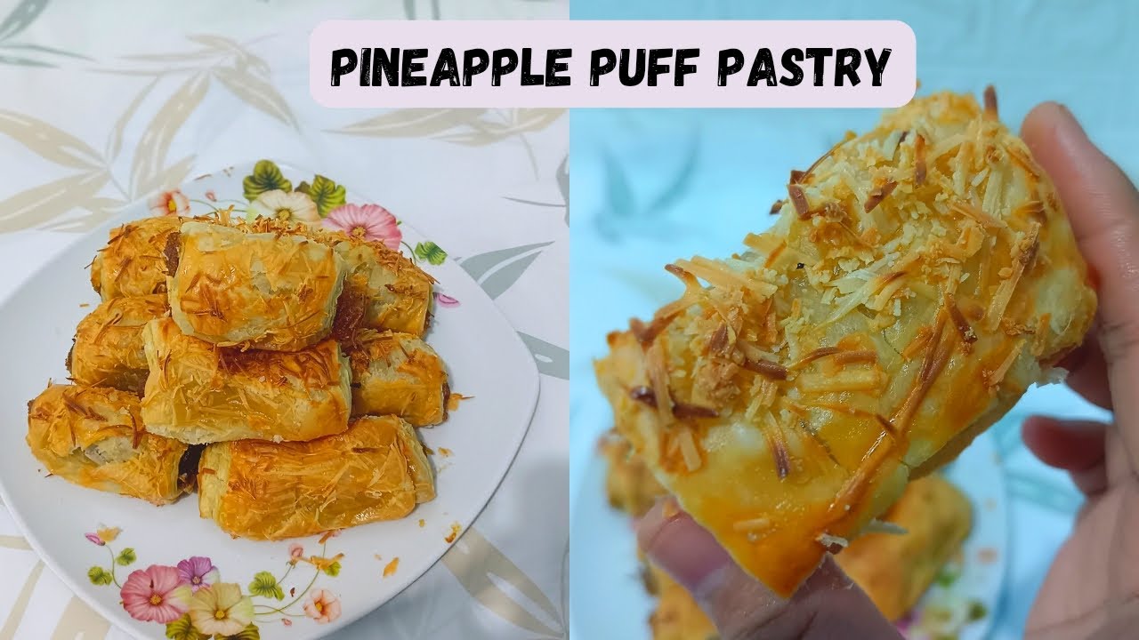 Cemilan simpel 4 bahan || PINEAPPLE PUFF PASTRY || Renyah dan manis 😍 ...