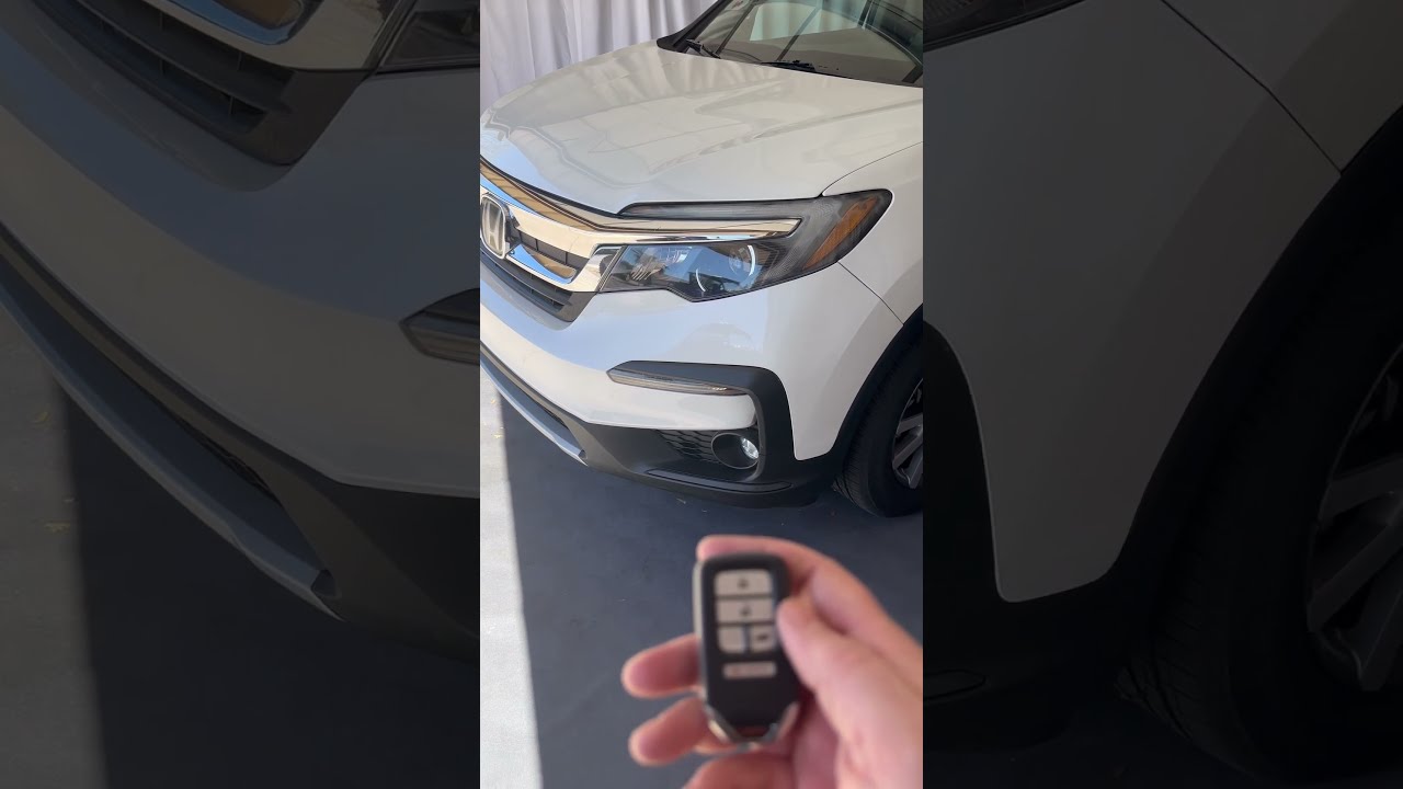 2016 2022 HONDA PILOT How To Use Remote Start Feature On Remote Key Fob honda hondapilot
