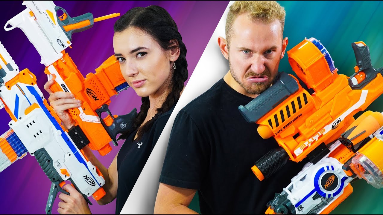 NERF Build Your Weapon Challenge! - YouTube