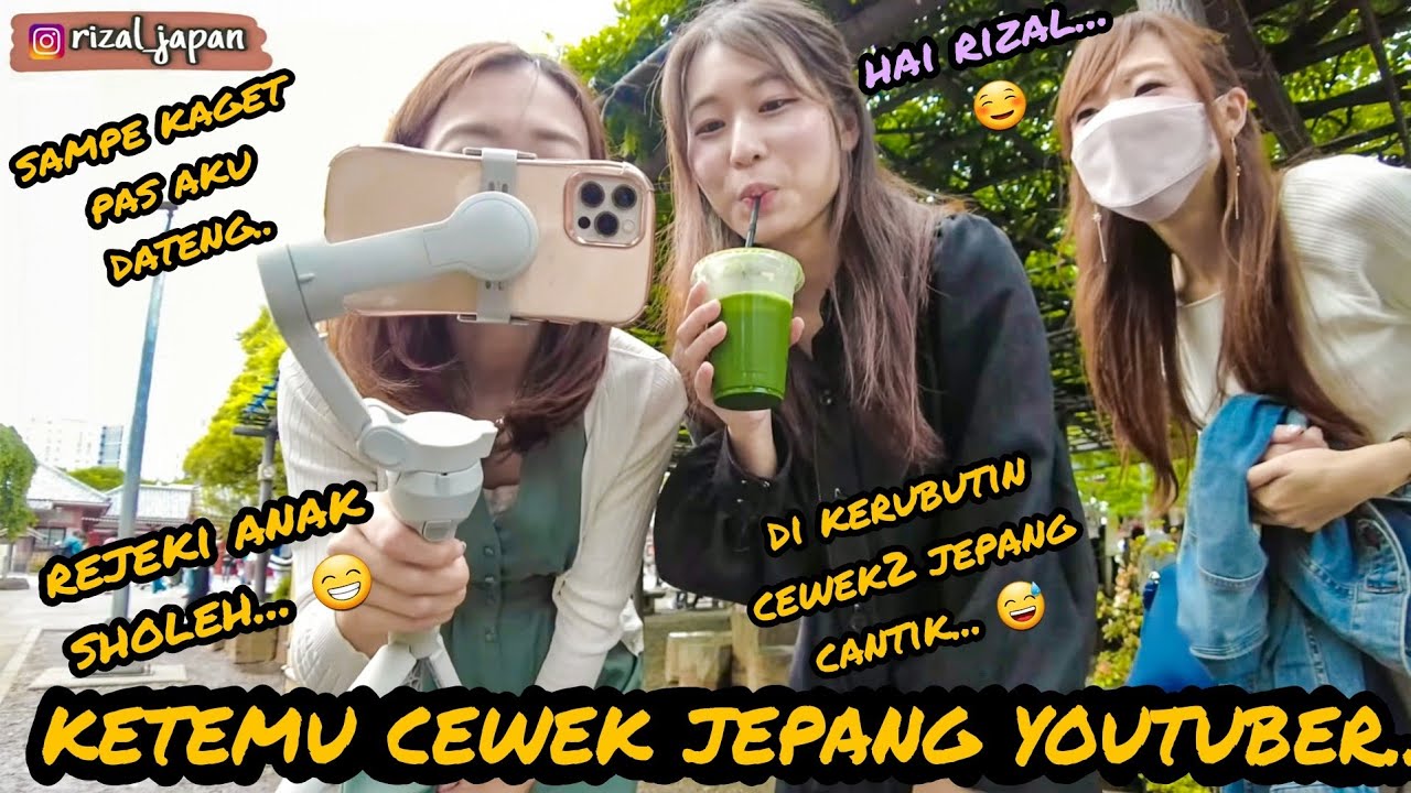 KETEMU YOUTUBER CEWEK JEPANG !! REJEKI ANAK SHOLEH, DI KERUBUTIN CEWEK ...