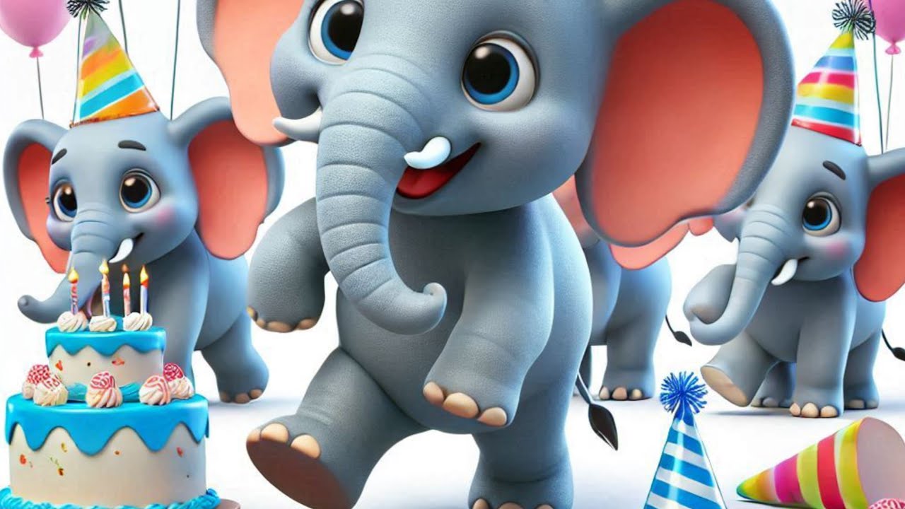 Hathi Chala party karna | Hindi 3d cartoon | baby kid animal video ...