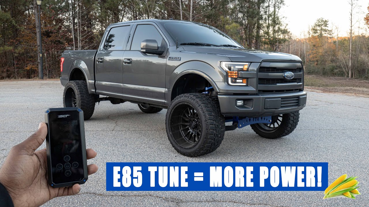 5 Star E85 Performance Tune Review - Lifted F150 5.0 - YouTube