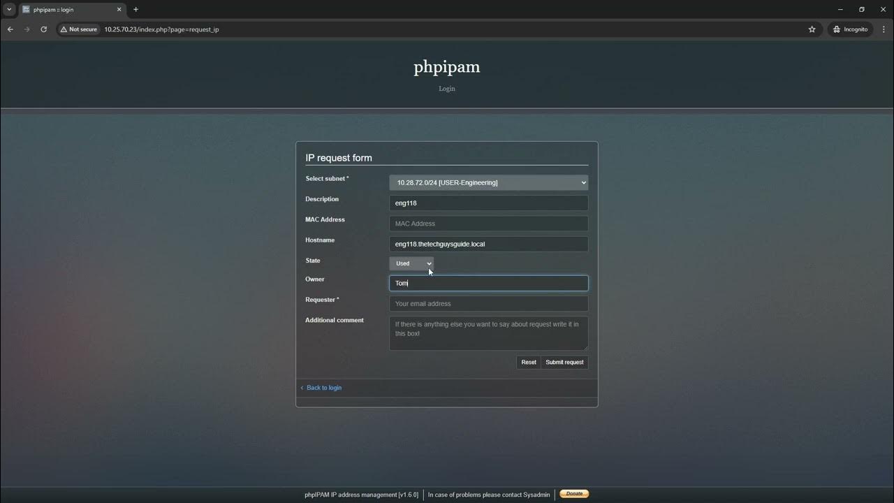 php{IPAM] Overview of the IP Request Feature - YouTube