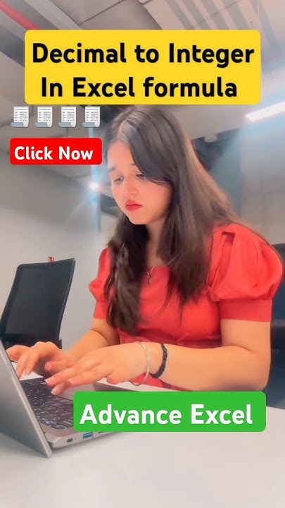 decimal to Integer In excel sheet formula #excel #excavator #advance - YouTube
