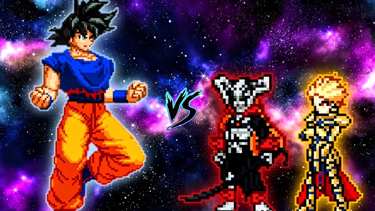 Son Goku UI V3.4 VS SSR Ichigo & King Gilgamesh CCC V3 OP in Jump Force ...