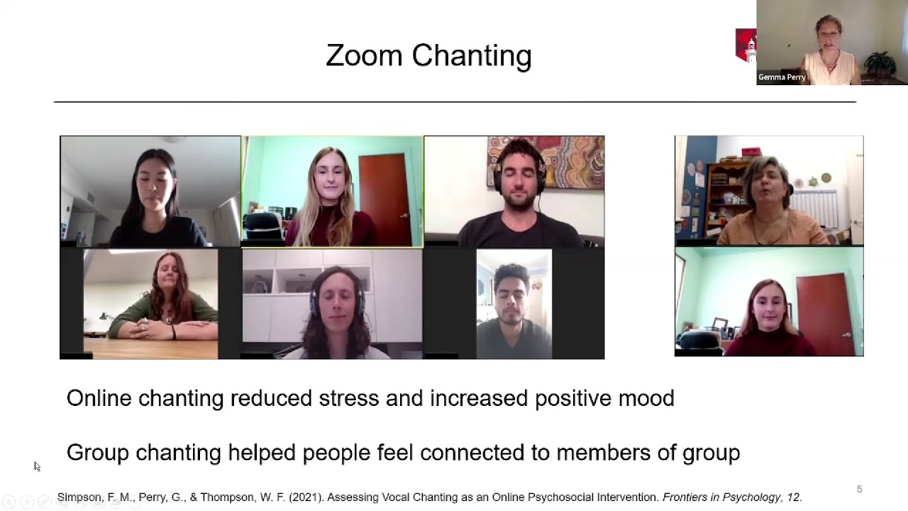 Dr Gemma Perry: “Assessing the benefits of chanting” || 2022 Symposium ...