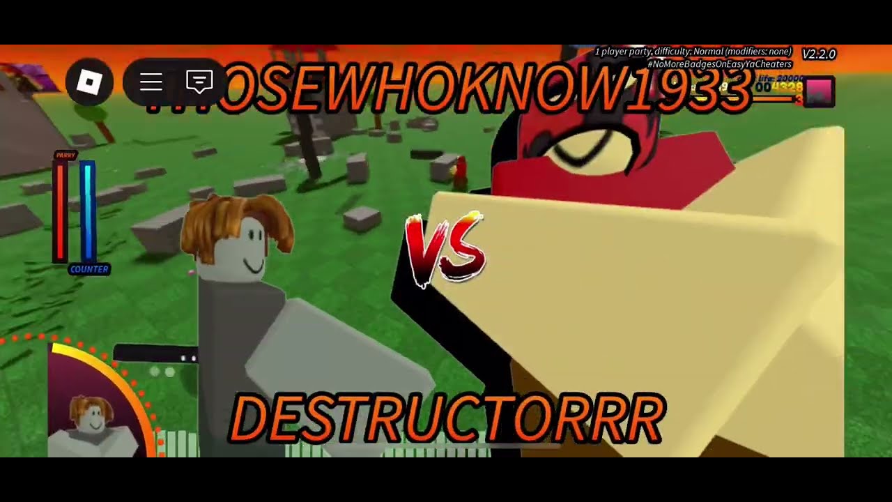 Roblox Parry | Normal Difficulty, No Modifiers | Sub 4 Minutes - 3:50 ...