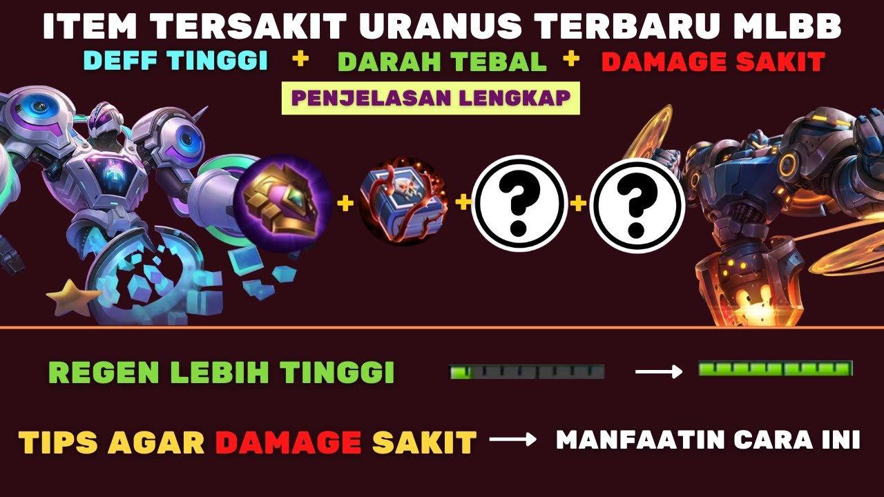 ITEM URANUS TERSAKIT DAN TERKUAT TERBARU DI MOBILE LEGENDS, BUILD ITEM ...