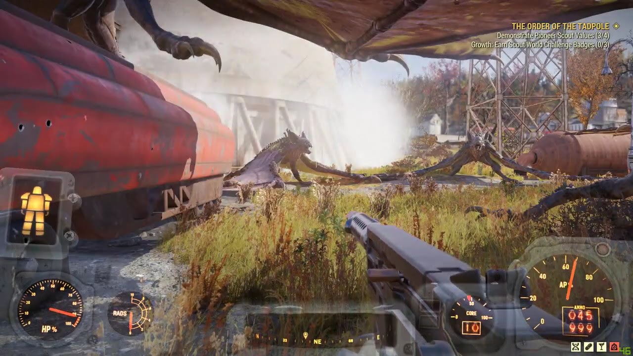 The Day the Turrets turned Scorchbeast (Fo76 Glitch) - YouTube