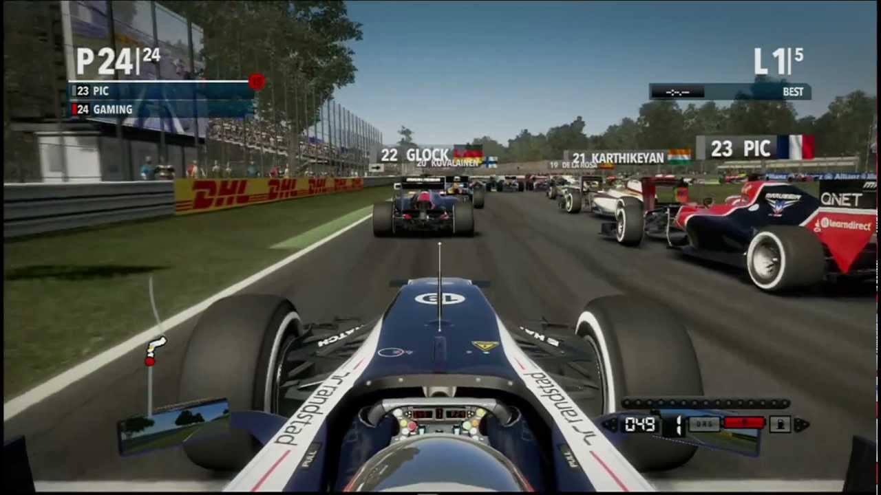 F1 2012 - Demo Gameplay Video (First Race) - YouTube