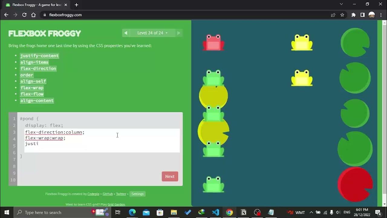 flexbox froggy level 24 - YouTube